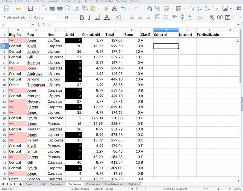 18 Trucos básicos de LibreOffice Calc para el manejo de datos - Blog de LibreOffice Hispano