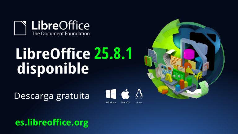 LibreOffice 25.8.1 disponíble para descarga - Blog de la Comunidad Hispana